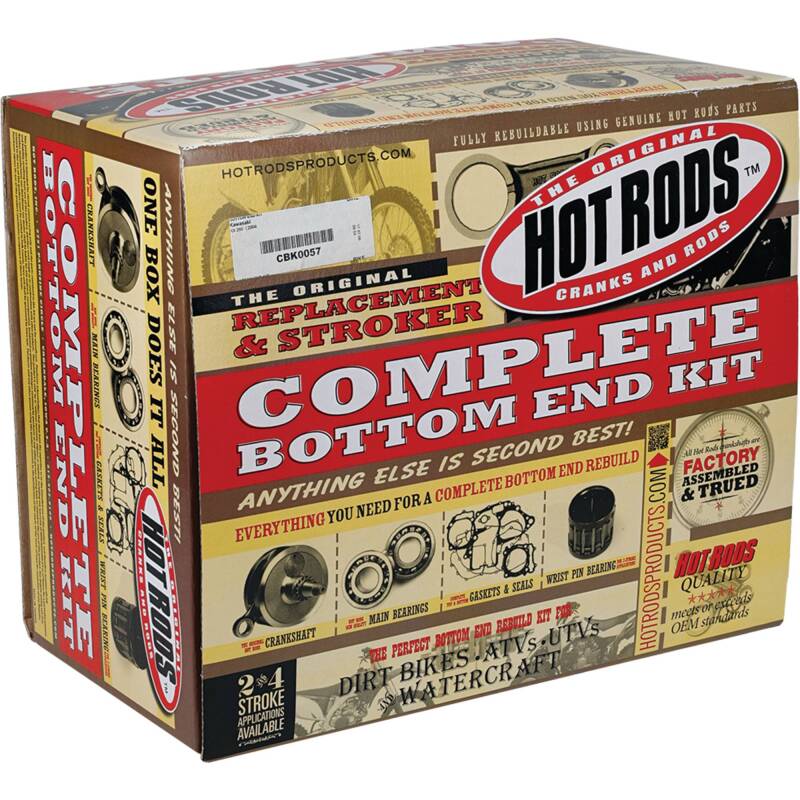 Kawasaki KX 250 Bottom End Kit - Hot Rods - Crankshaft + Main Bearing ...
