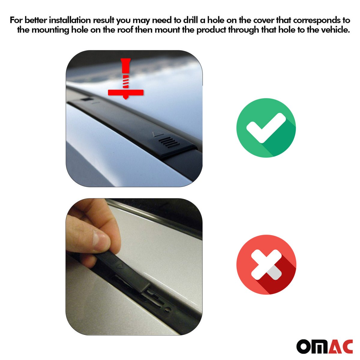 BMW 3 Series F30 Roof Racks - Omac USA - Wing - Black - '12-'19, 1204926B