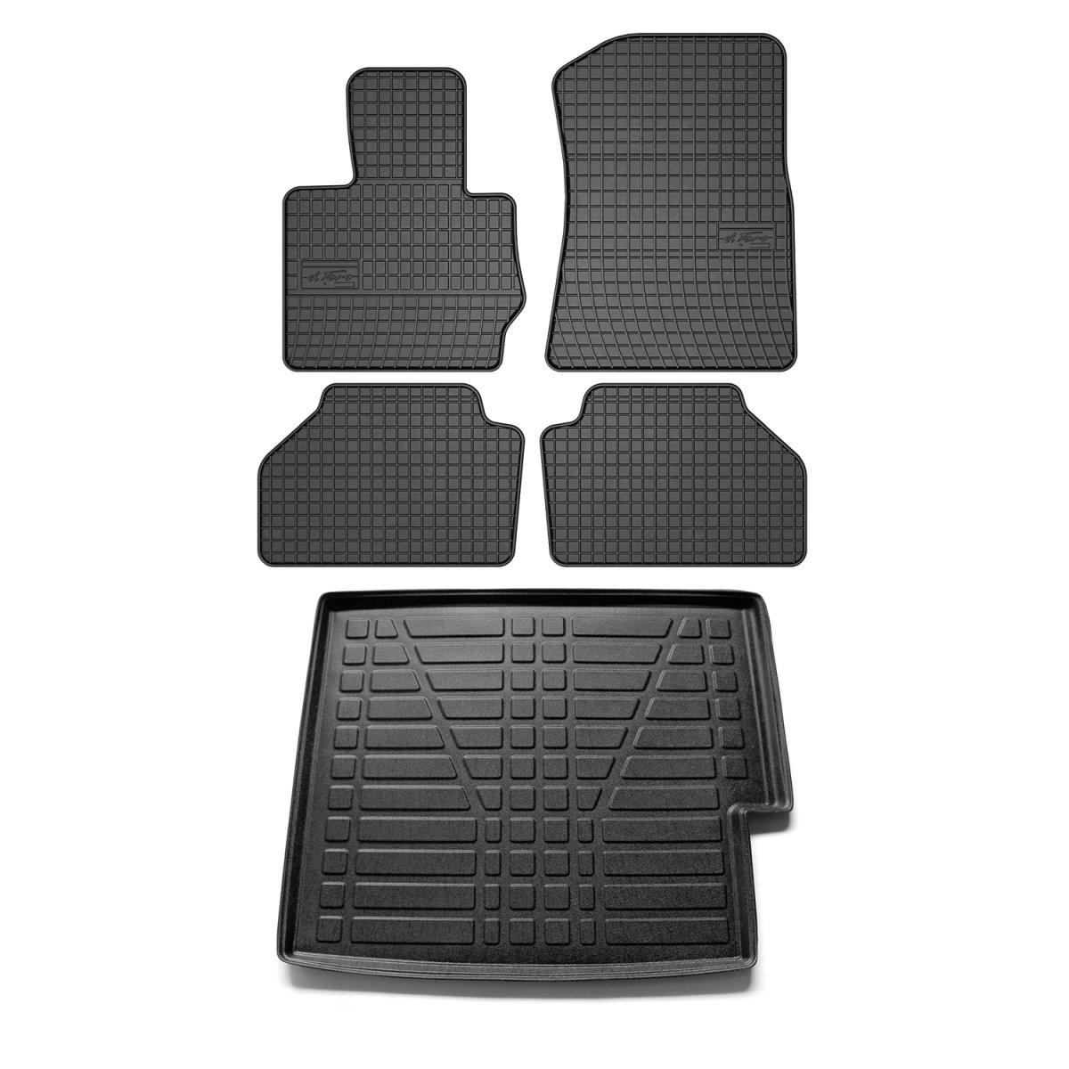 BMW X3 Floor-Trunk Mats - Omac USA - El-Toro & YPS - Black - '10-'17 ...
