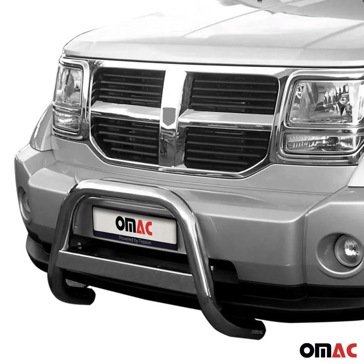 Dodge Nitro Bull Bar - Omac USA - Steel - Silver - '07-'11, 2401MSBB066