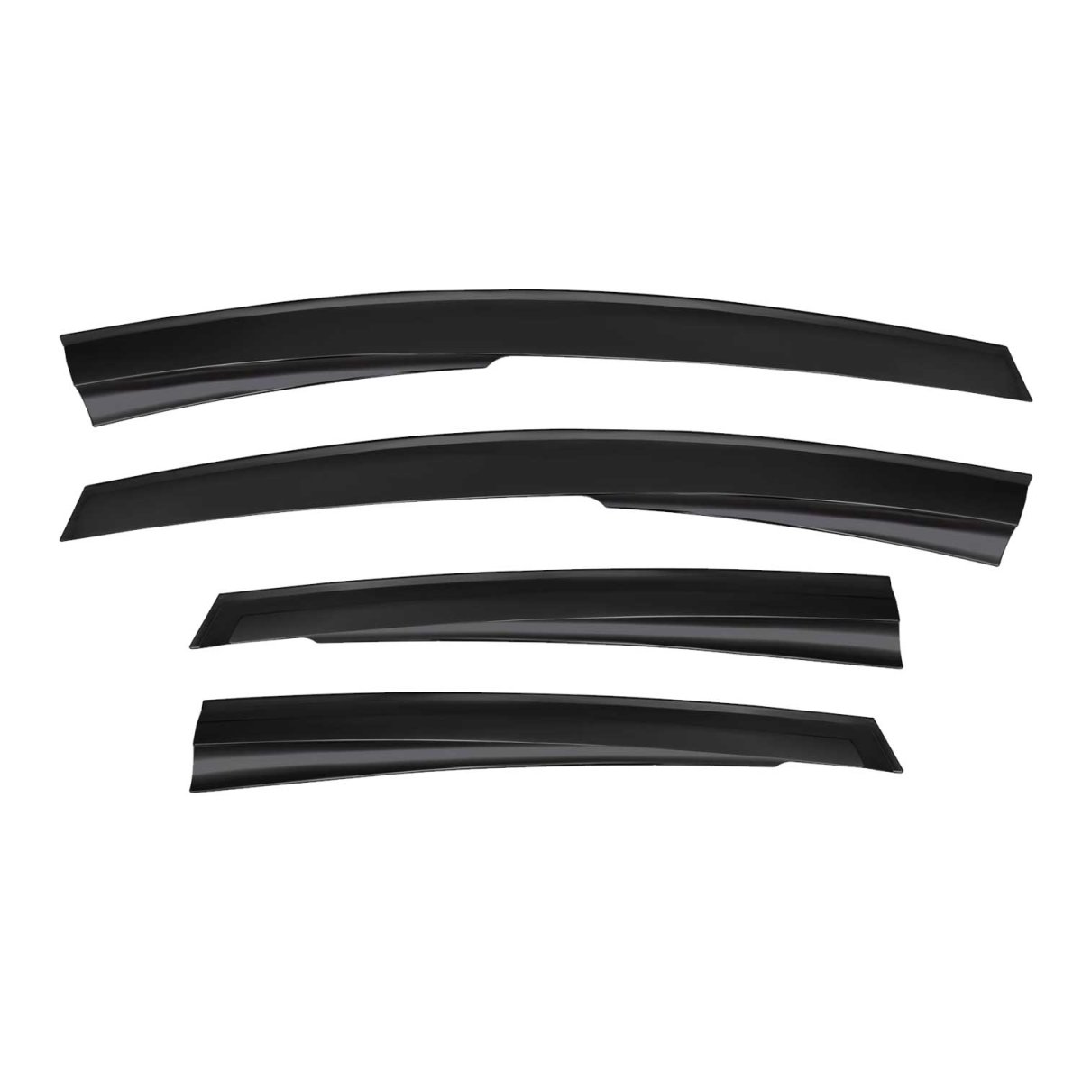Ford Fiesta Wind Deflector - Omac USA - Acrylic 4 Pcs - Black - 2010 ...