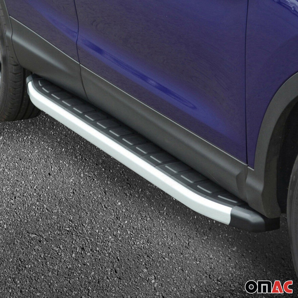 Ford Ranger Side Steps - Omac USA - PROSIDE Aluminium - Silver Black ...