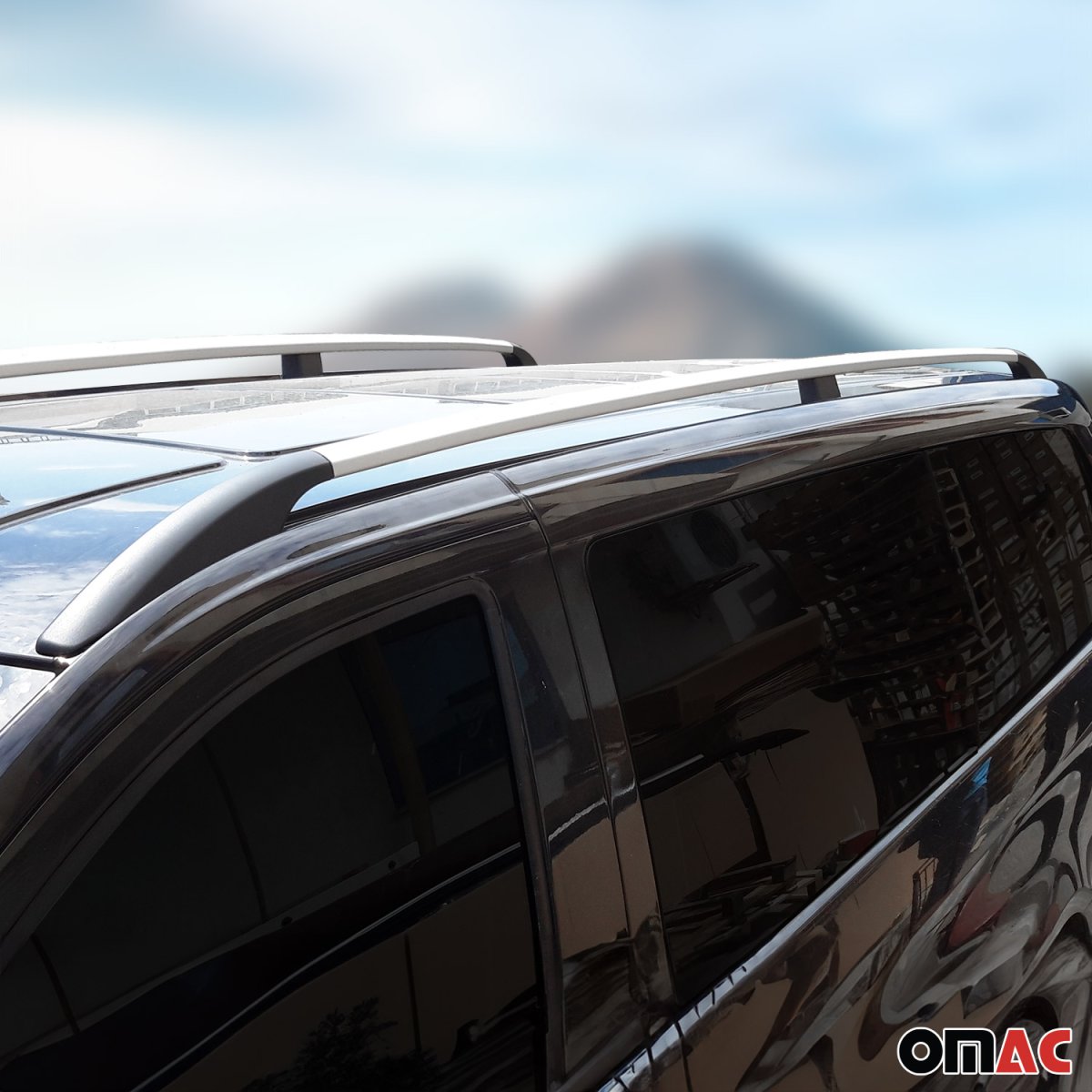 Ford Transit Connect Roof Rails - Omac USA - Solid (Screw) Alu - Gray ...