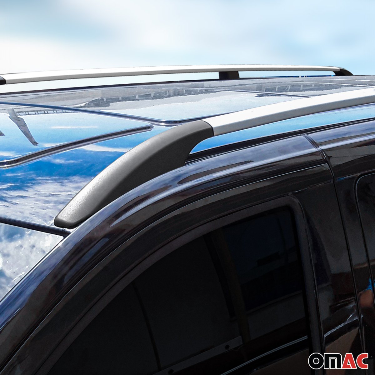 Ford Transit Connect Roof Rails - Omac USA - Solid (Screw) Alu - Gray ...