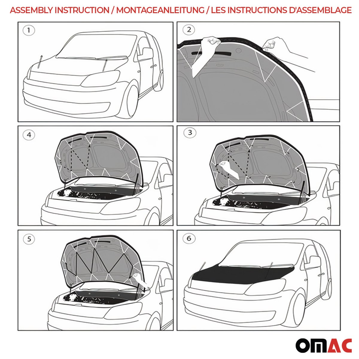 Ford Transit Bumper Cover - Front - Omac USA - Complete Bonnet Bra ...