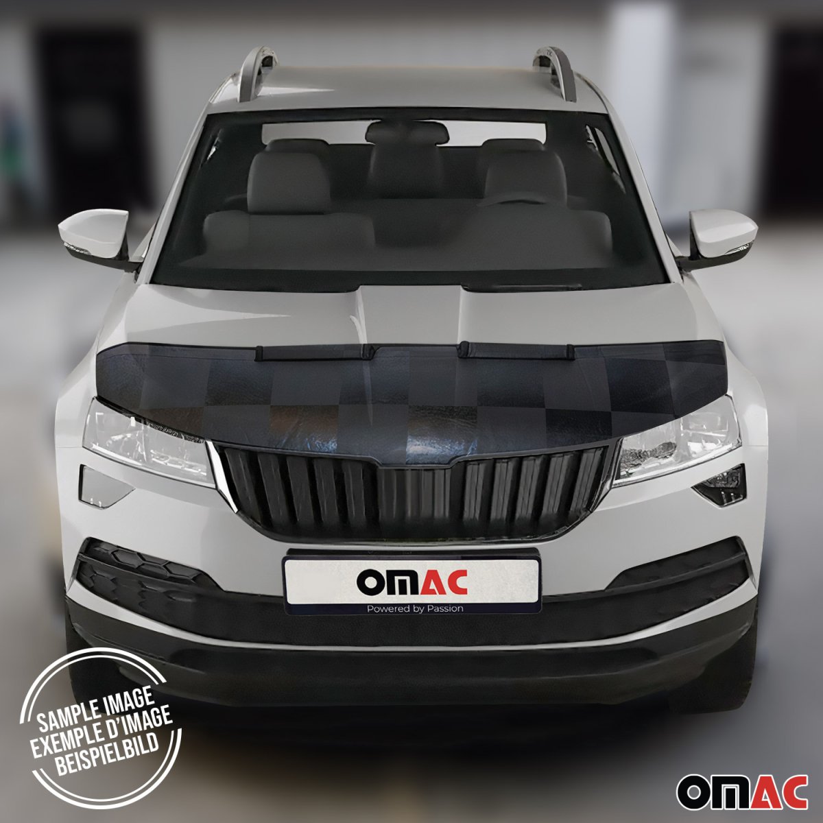 Honda Civic Bonnet Bra - Omac USA - Half Vinly Chequered - '06-'12 ...