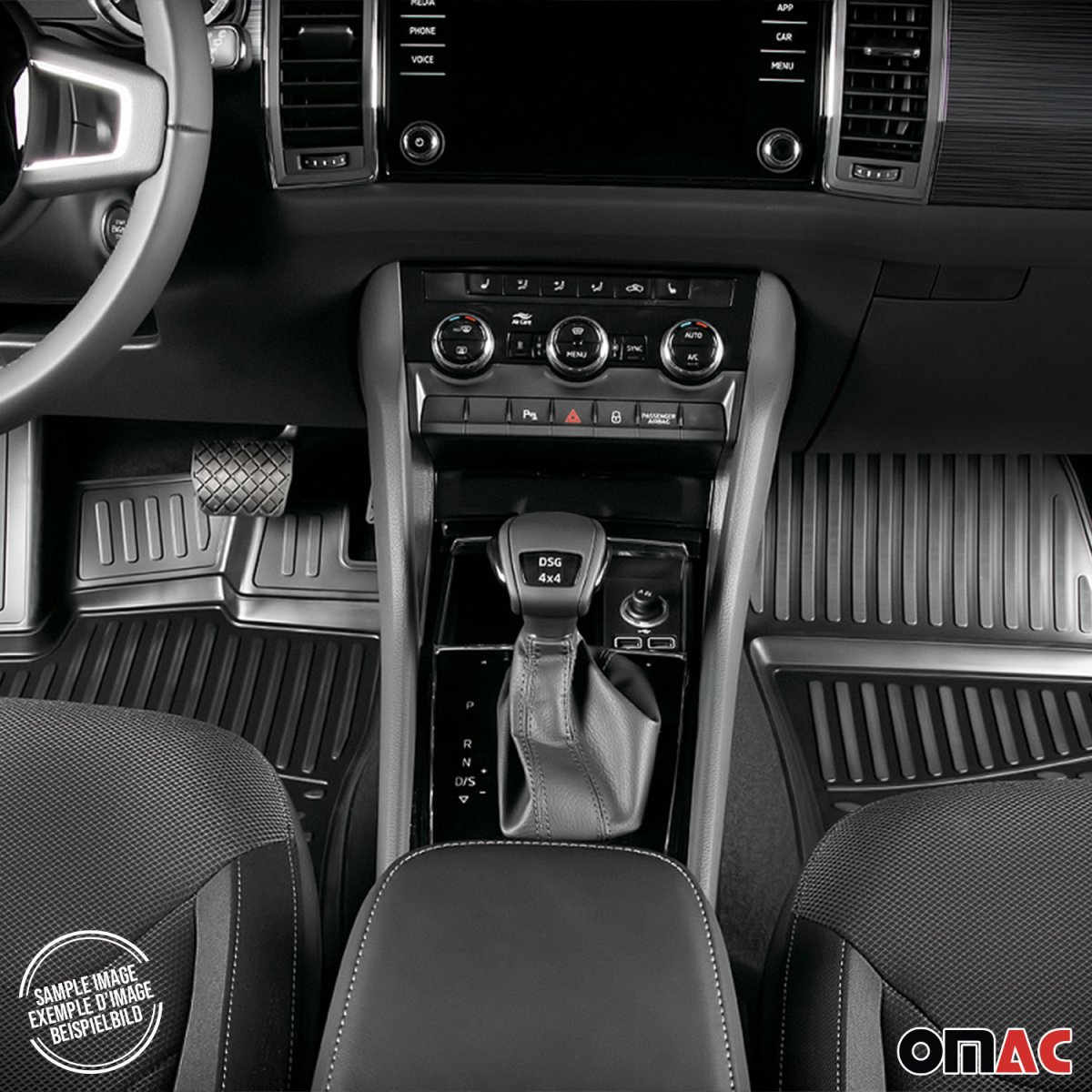 Toyota GT 86 Floor-Trunk Mats - Omac USA - KIT 3D - Black - 2012 ...
