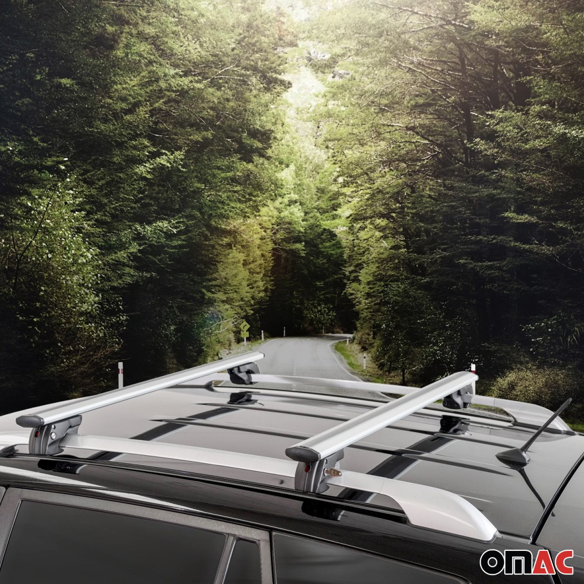 RAM PROMASTER CITY Roof Racks - Omac USA - 2Pcs - Jackson Gray - '15 ...