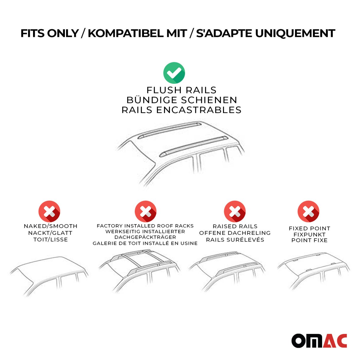 BMW 3 Series F31 Touring Roof Racks - Omac USA - Size S - Leopard Gray ...