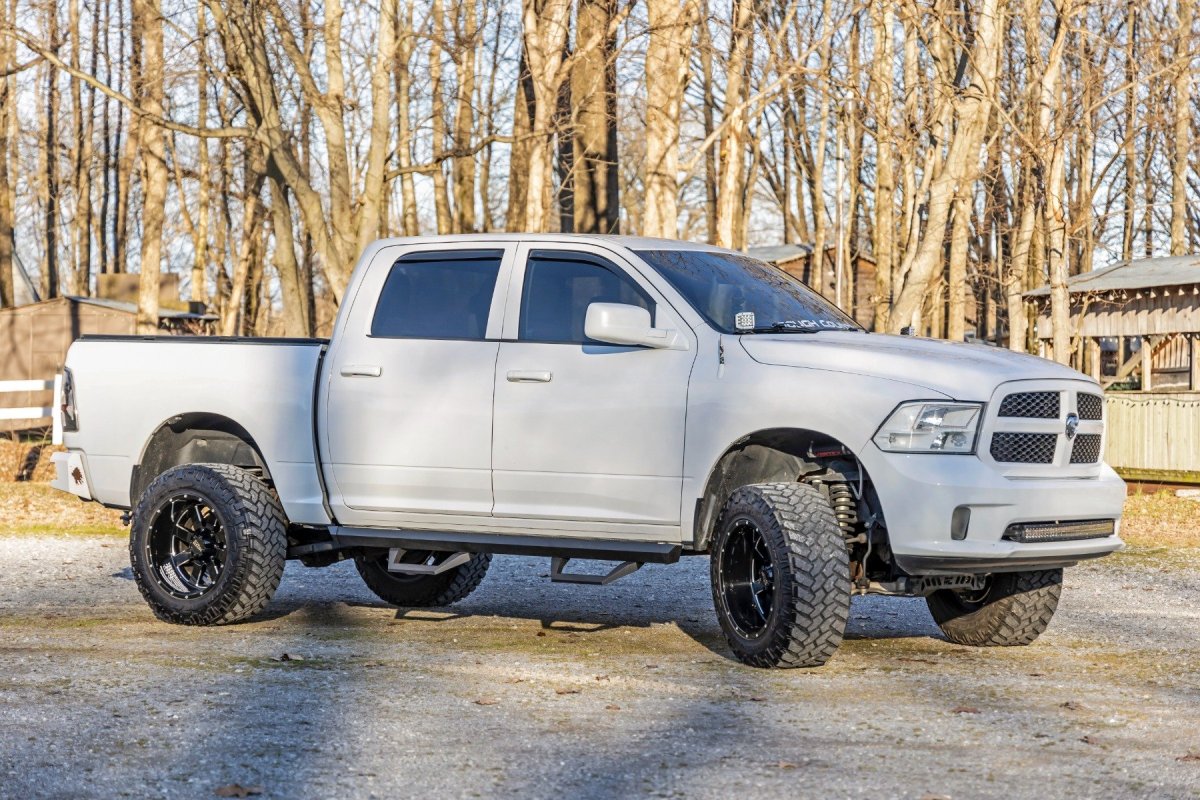 Ram 2500 Aluminum Step - Crew Cab - Rough Country - SRX2 Adj - Black ...