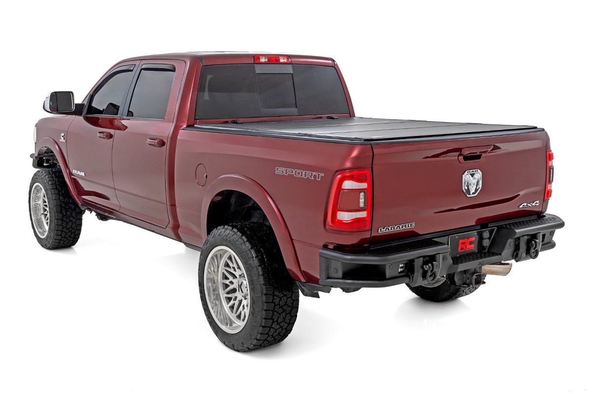 Ram 3500 Rear Bumper - Rough Country - Tubular - Textured Black - '10 ...