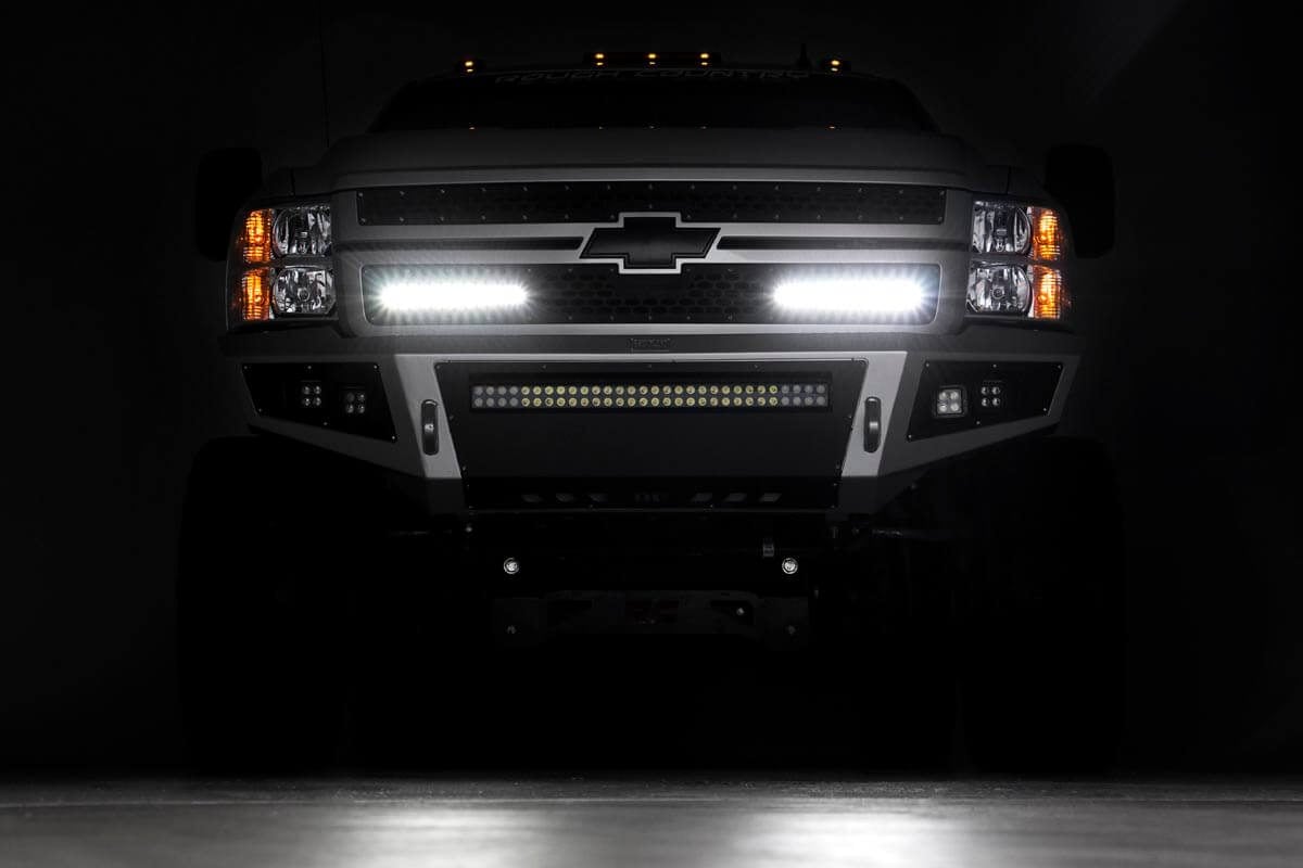 Chevrolet Silverado 2500 HD Mesh Grille - Rough Country - 12" Single ...