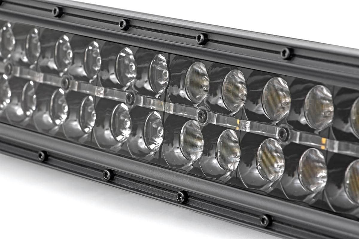 LED Light Bar - Rough Country - Dual Row, 20 Inch, Cool White DRL ...
