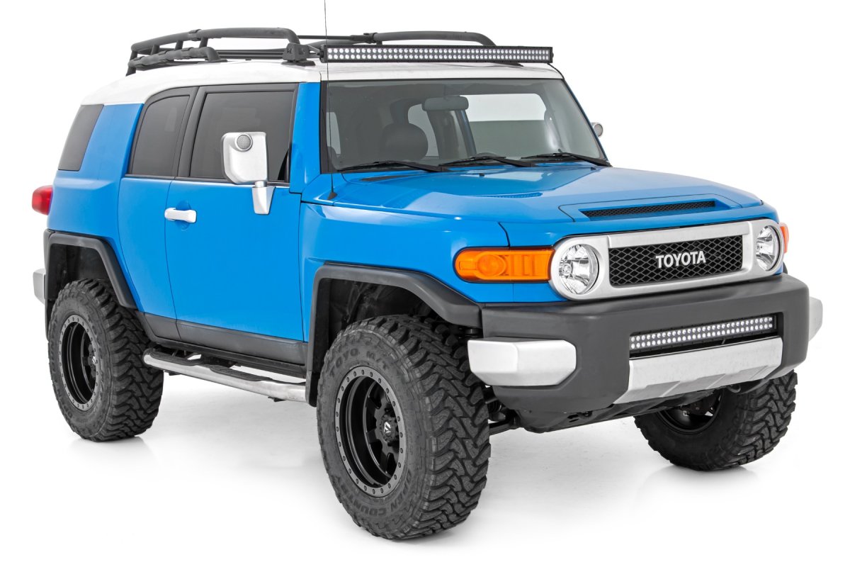 Toyota FJ Cruiser LED Light Kit - Rough Country - 50 Inch Curved, Dual ...