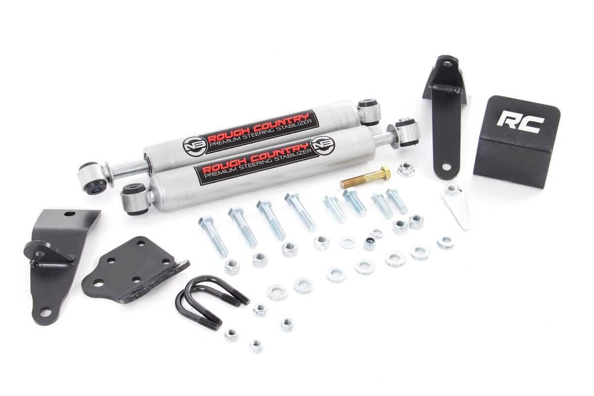 Dodge Ram 3500 Steering Stabilizer - Dual - Rough Country - N3 - '03 ...