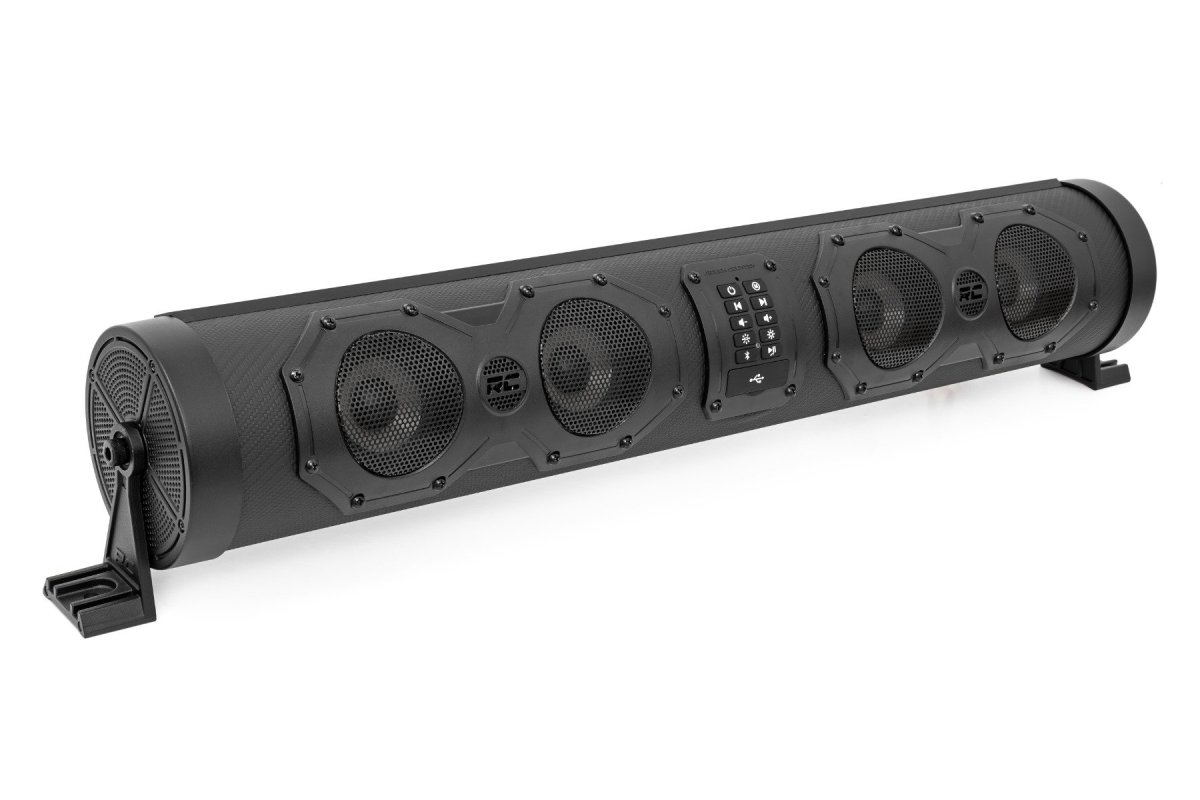 Bluetooth LED Soundbar - Rough Country - 8 Speaker | IP66 Waterproof ...