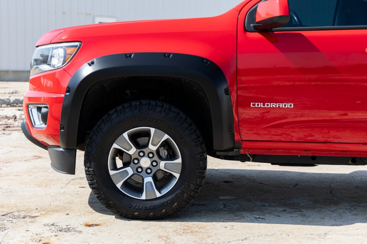 Chevrolet Colorado Fender Flares - Rough Country - Pocket G9K Satin ...