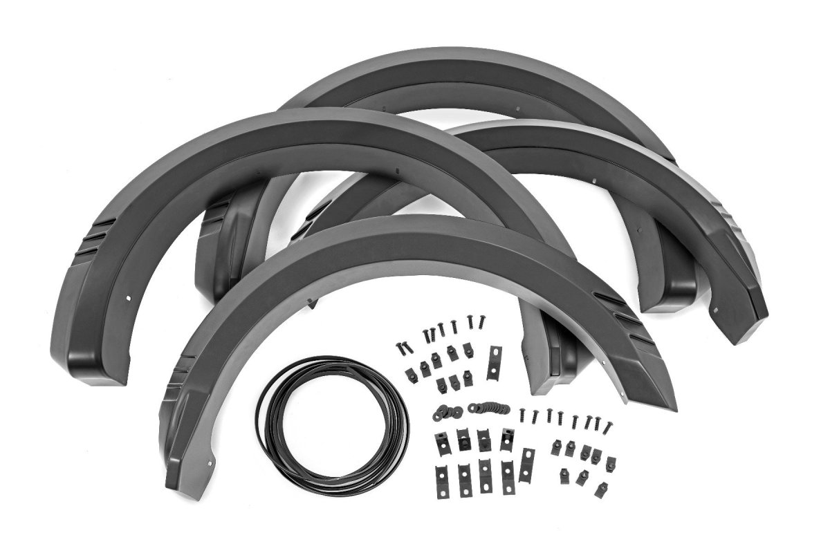 Ford F-150 Fender Flares - Rough Country - SF1 - Absolute Black - '15 ...