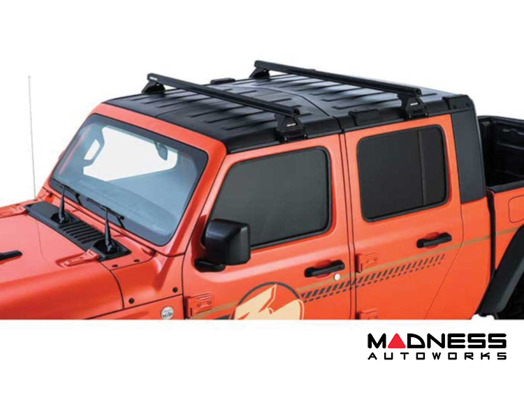 Jeep Gladiator Roof Rack - Rhino-Rack - Vortex RL110 - Black - `20-`25 ...