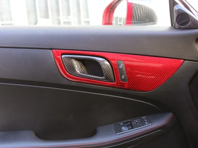Mercedes Benz SLK Interior Door Handles - Carbon Fiber - R172 , SLK-29A