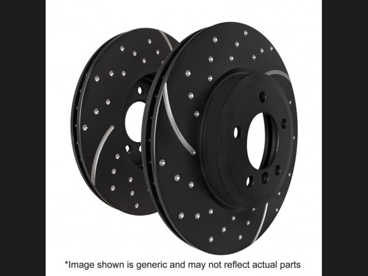 Subaru Outback Brake Rotor (2) - Front - EBC - 3GD Series Sport Slotted ...