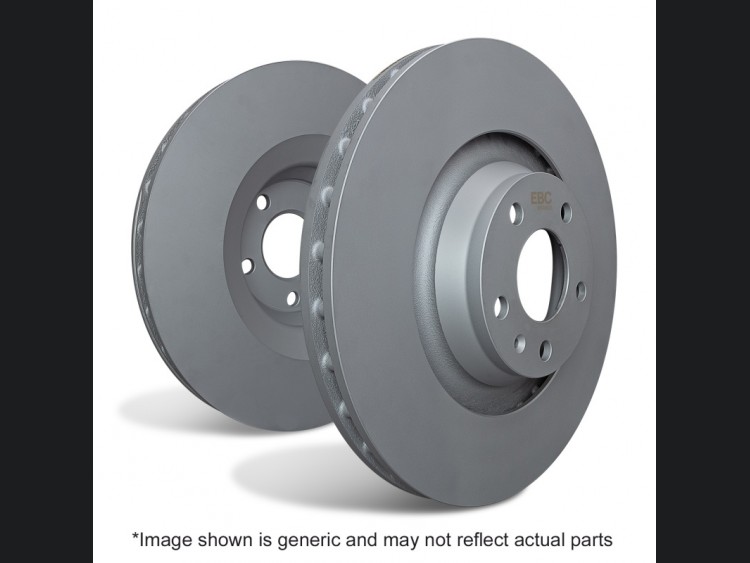 Ford Mustang Brake Rotor (2) - Front - EBC - Ultimax Slotted - `13-`14 ...