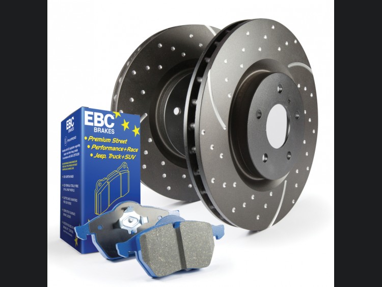 Dodge Challenger Brake Kit - Rear - EBC - Slotted/Drilled Rotors ...
