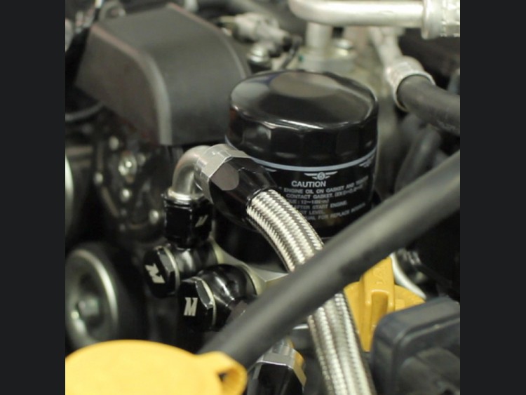 Subaru BRZ Oil Cooler Kit - Front - Mishimoto - Thermostatic - Silver ...
