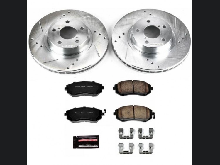 Subaru Legacy Brake Kit - Front - PowerStop - Drilled & Slotted Rotors ...