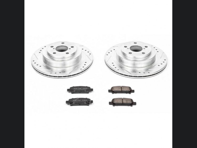Subaru Legacy Brake Kit - Rear - PowerStop - Drilled & Slotted Rotors ...