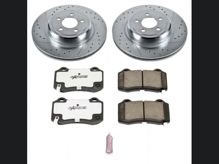 Dodge Challenger Brake Kit - Rear - PowerStop - Drilled & Slotted ...