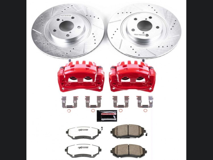 Subaru Legacy Brake Kit - Front - PowerStop - Drilled & Slotted Rotors ...