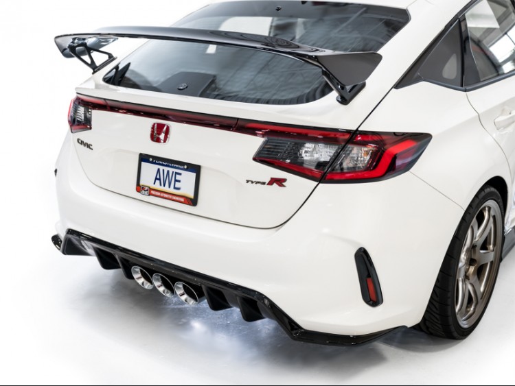 Honda Civic Cat-Back Track Exhaust w/ Triple Tips - AWE Tuning - Track ...