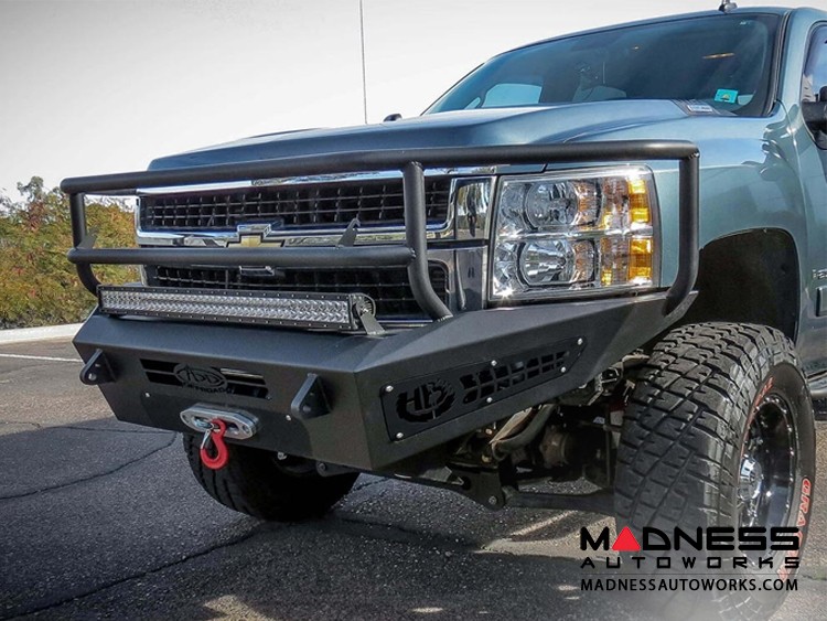 Chevrolet 2500/ 3500 Honey Badger Rancher Front Bumper w/ Winch Mount ...