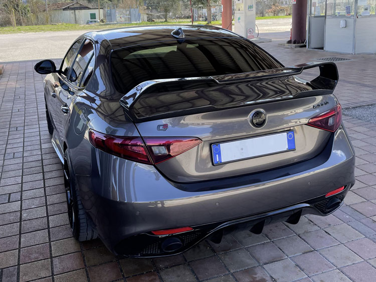 Alfa Romeo Giulia Trunk Spoiler - GTAm Style - 100% Carbon Fiber ...