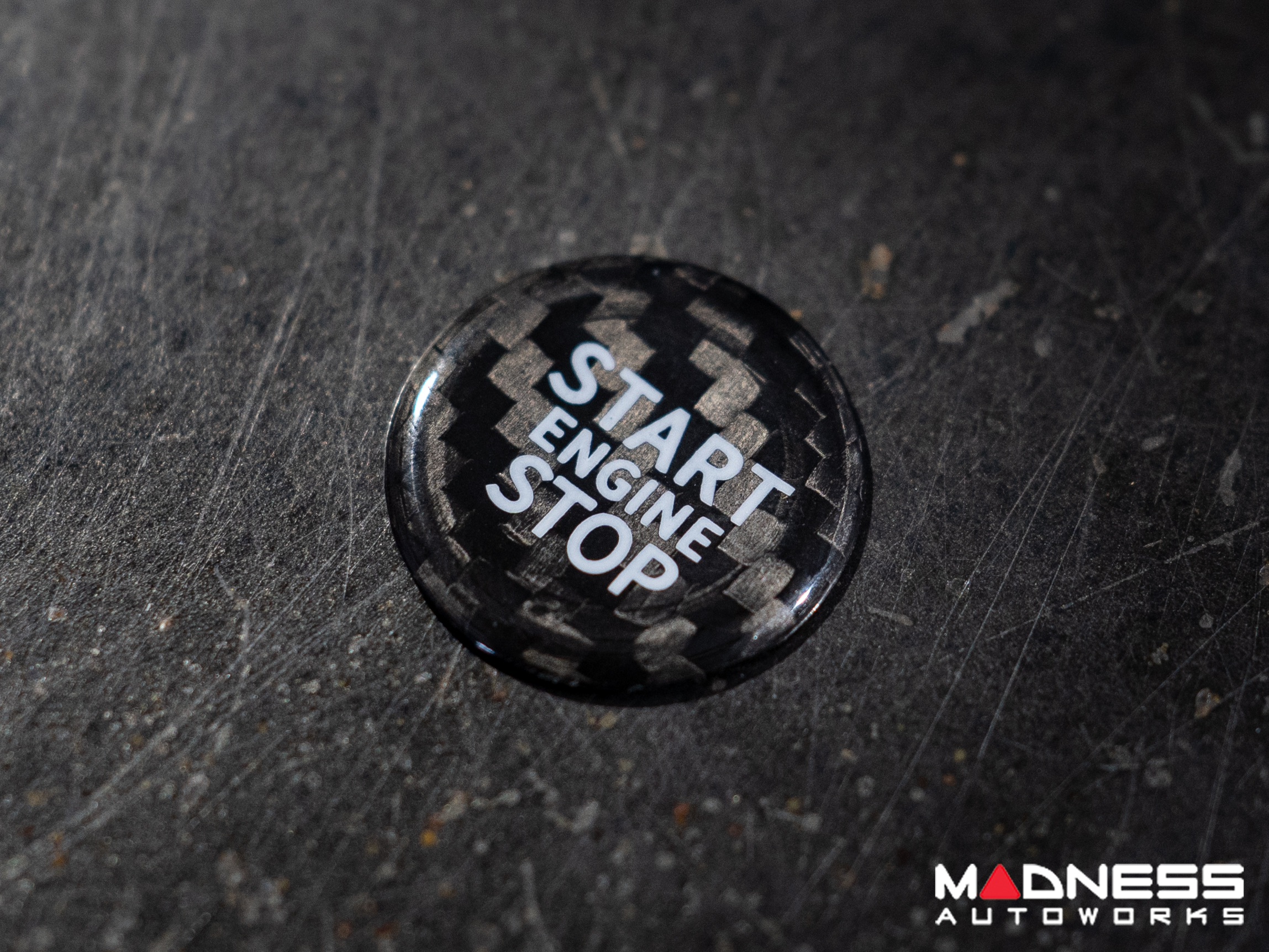 Alfa Romeo Stelvio Start Stop Button Overlay - Carbon Fiber - Feroce ...