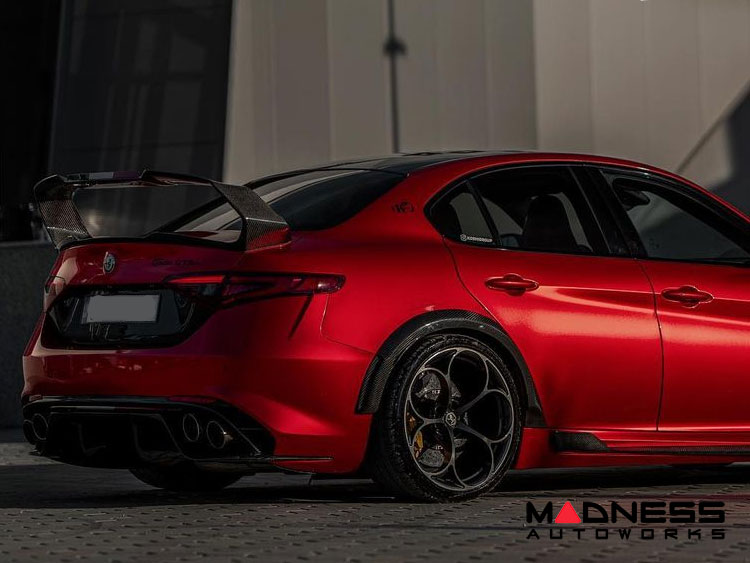 Alfa Romeo Giulia Trunk Spoiler - GTA - Carbon Fiber - Italian Flag Lip ...