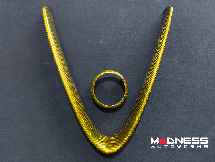 Alfa Romeo Giulia Front V Shield Grill Frame + Emblem Frame Kit ...