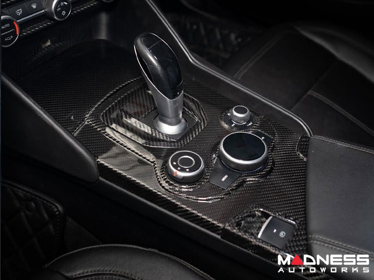 Alfa Romeo Giulia Center Console Switch Bank Trim Set - Carbon Fiber ...