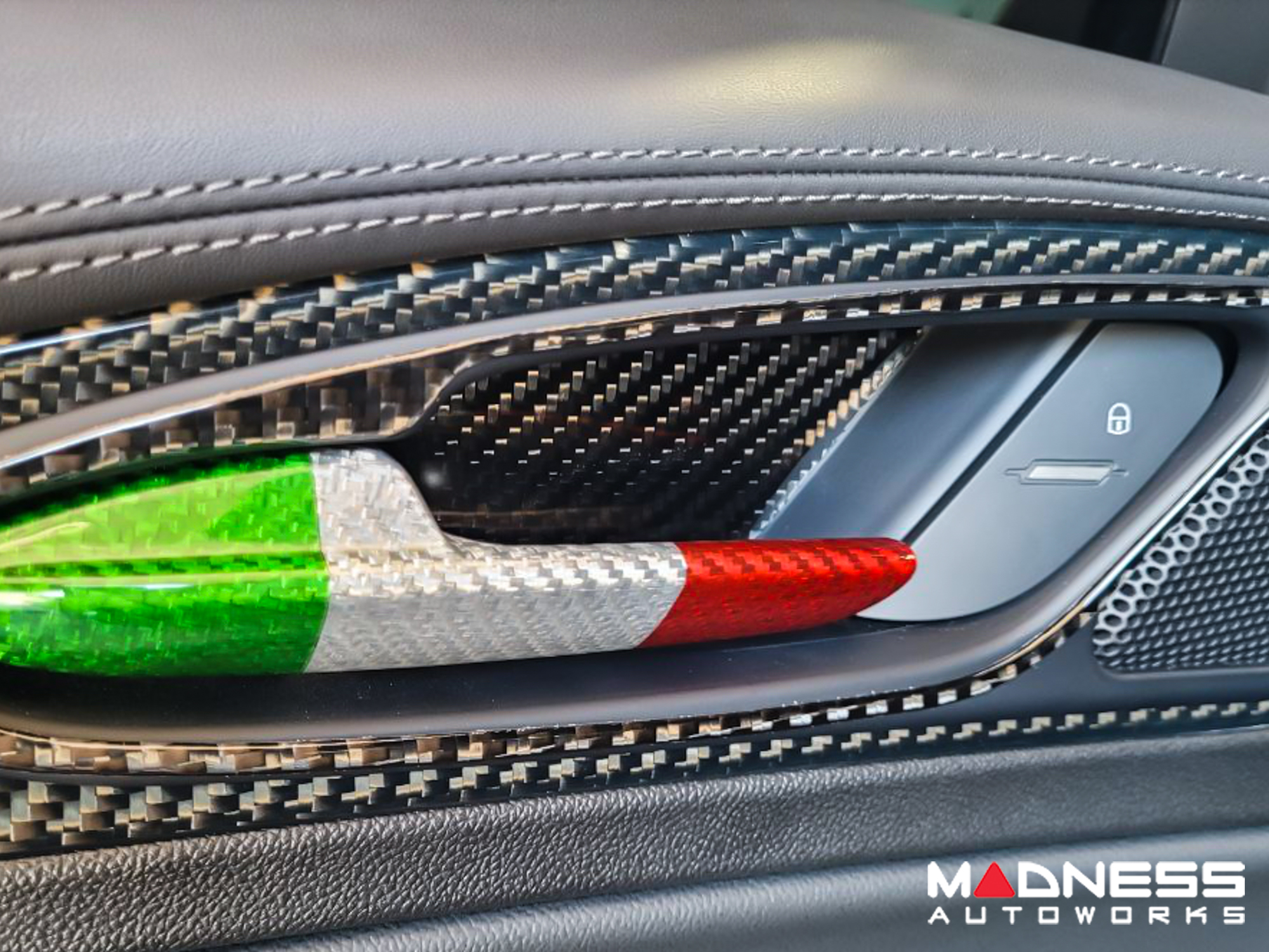 Alfa Romeo Giulia Inner Door Bowl Cover Kit - Carbon FIber - Self ...