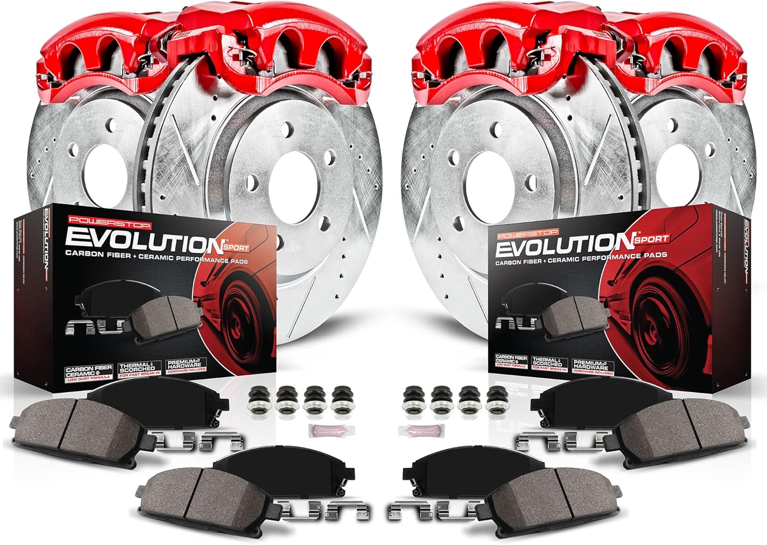 Honda Civic Brake Kit - Front + Rear - PowerStop - Drilled & Slotted ...