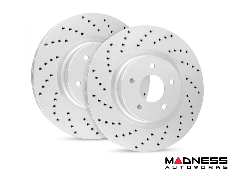 Jaguar XJ Brake Rotors - GEOMET - Drilled - Front - 3.0L, 820-20020R ...