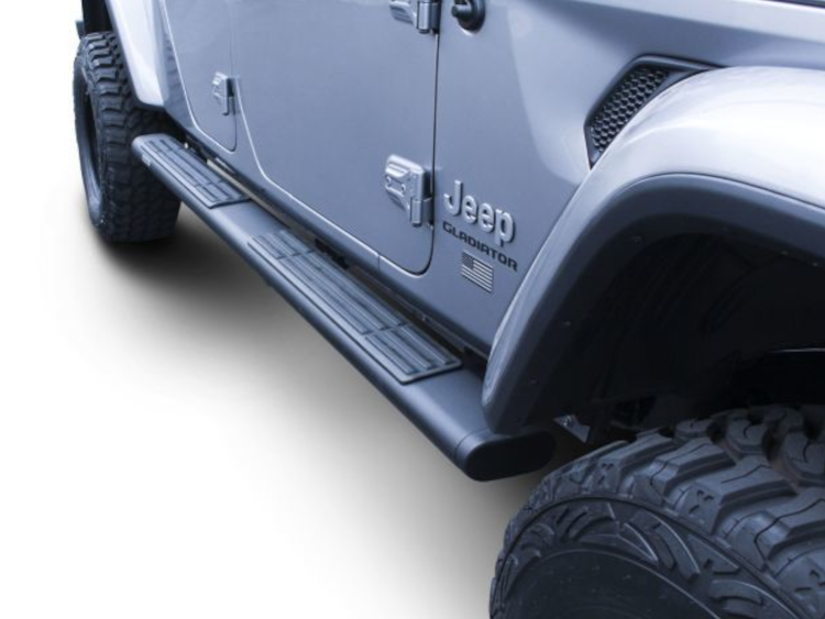 Jeep Gladiator Step Slider - Go Rhino - OE Xtreme 6" - Textured Black ...