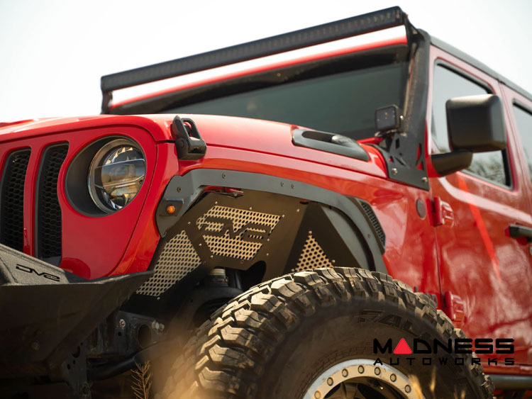 Jeep Wrangler JL Fender Flare Deletes - Textured Black Powder Coat, FDJL-08