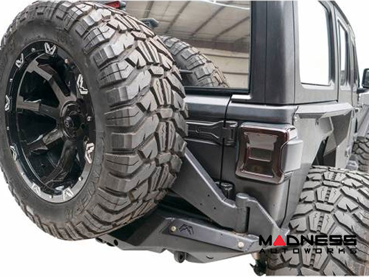 Jeep Wrangler JL Rear Tire Carrier - Fab Fours, JL18-Y1851T-1