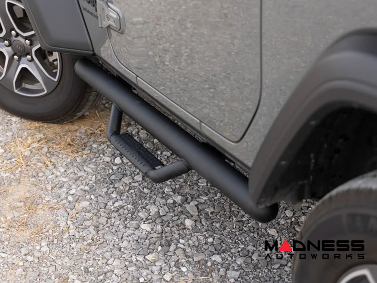 Jeep Wrangler JL Side Steps - Nerf Steps - Rough Country - 2 Door, RCJ1846A