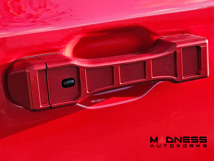 Jeep Gladiator JT Billet Door Handle - Aluminum - Red - Keyless Entry ...