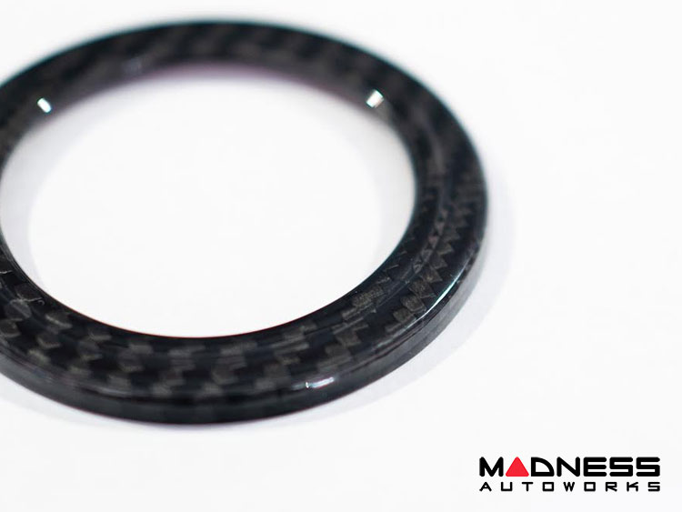 Maserati Quattroporte Start Stop Button Trim Cover - Carbon Fiber ...