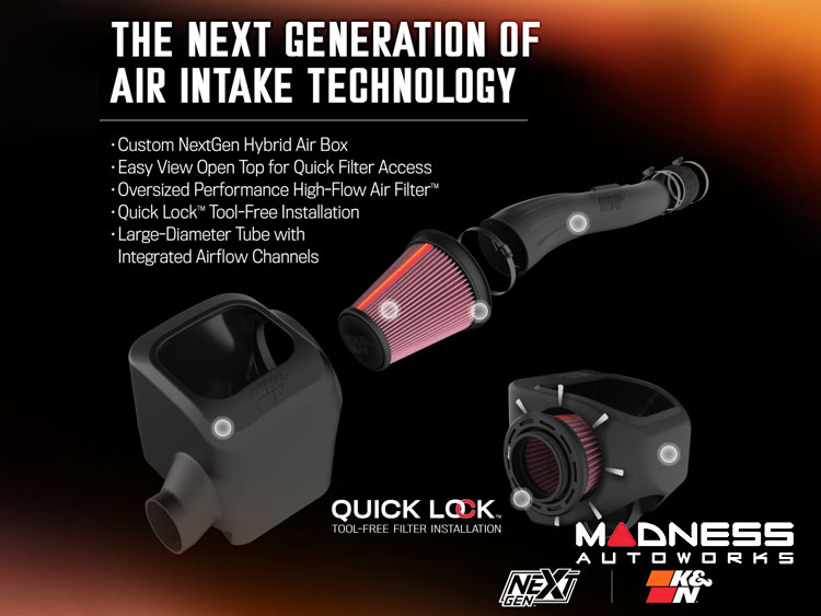 Toyota Tacoma Cold Air Intake - NextGen - 3.5L V6 - K&N, 50-9039