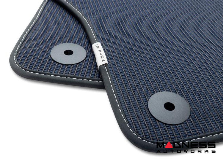 Volkswagen ID. Buzz Floor Mats - HeritageMats - Moonlight - With Rear ...